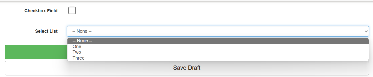 Update Select List Options Based On Other Field Selections