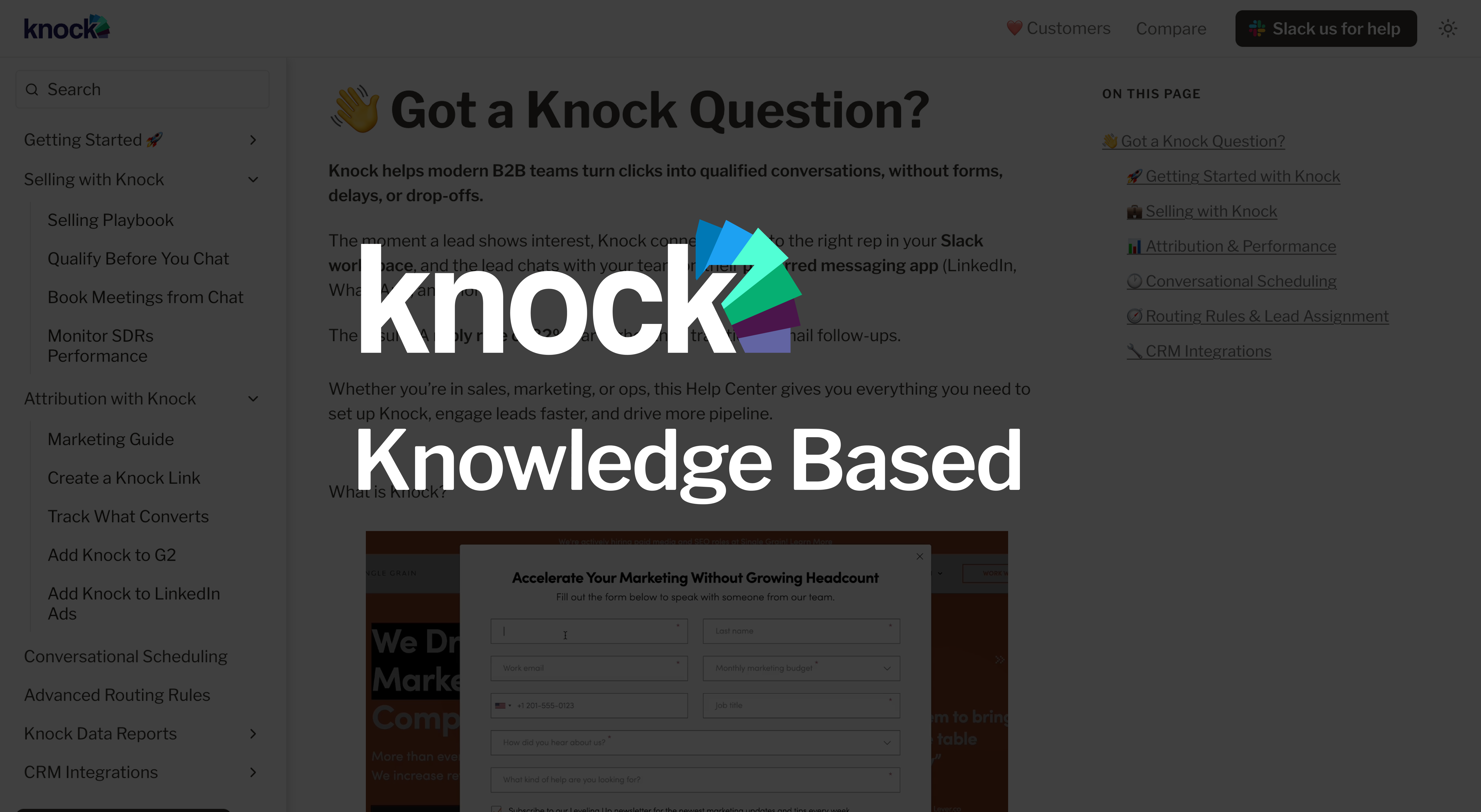 Knock AI Help Center — Docs, Guides & Getting Started