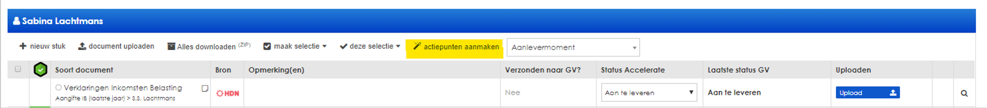 Documenten opvragen