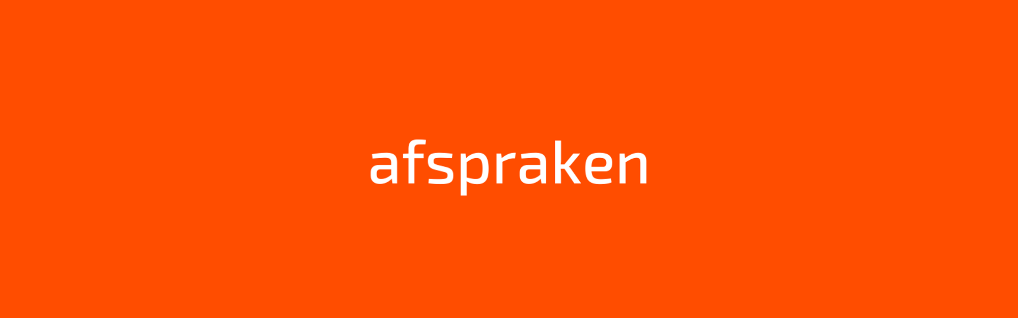 Afspraken