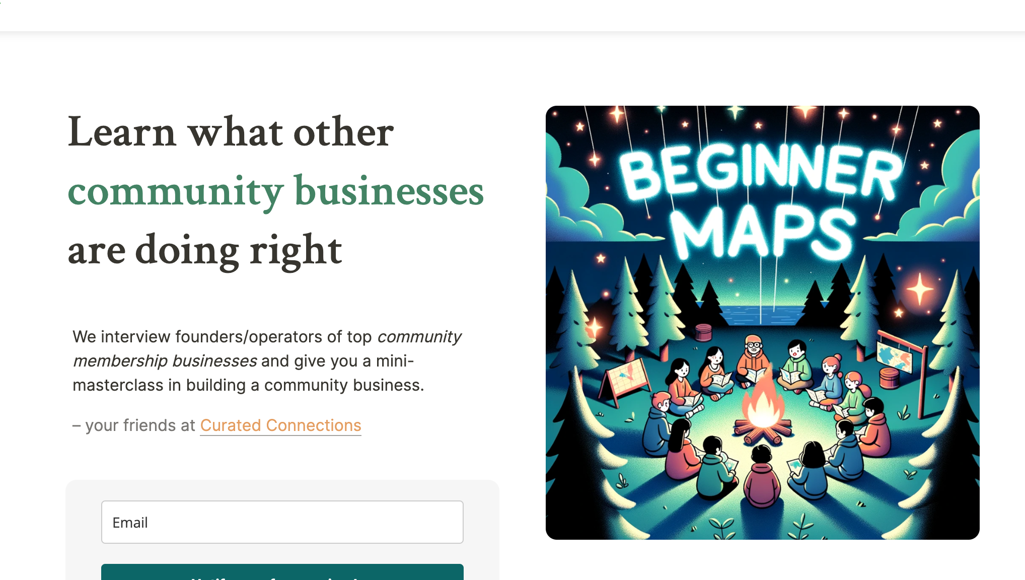 Beginner Maps - how to build a community business