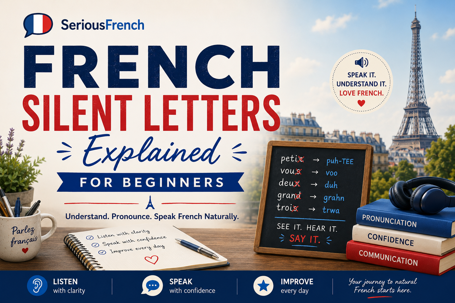 French Silent Letters Explained for Beginners | SeriousFrench