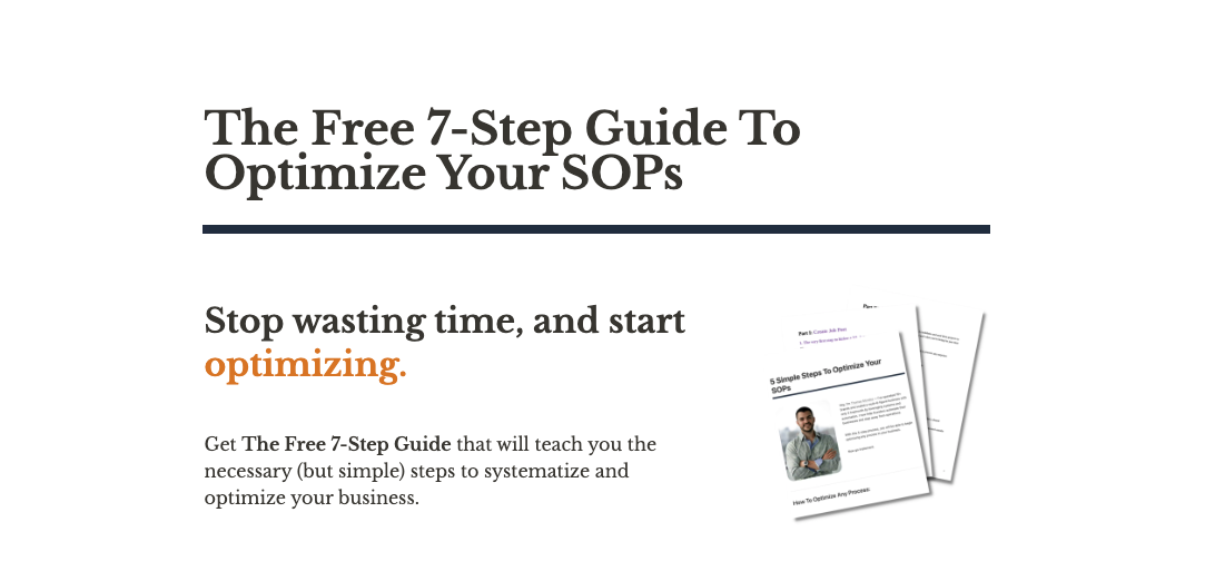 The Free 7-Step Guide To Optimize Your SOPs