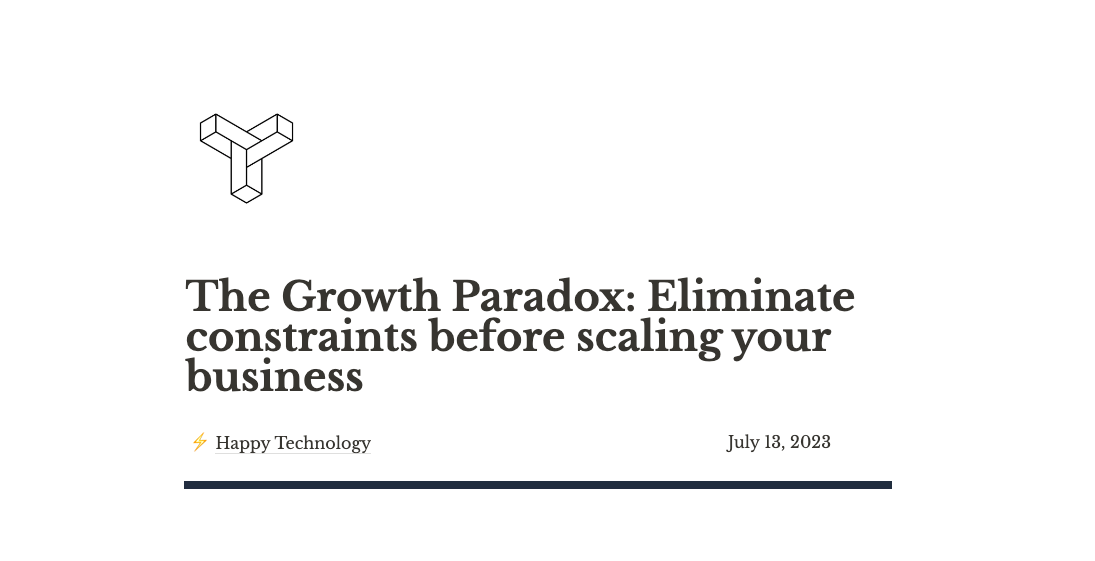 The Growth Paradox
