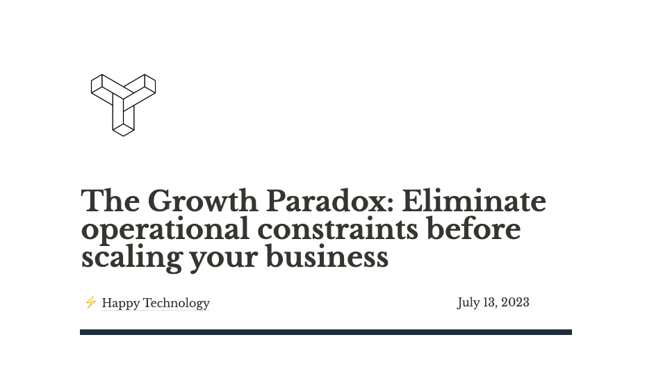The Growth Paradox