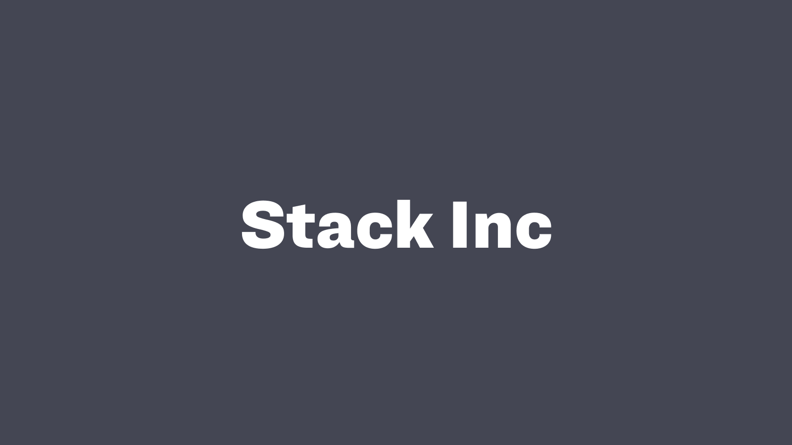 Stack Inc