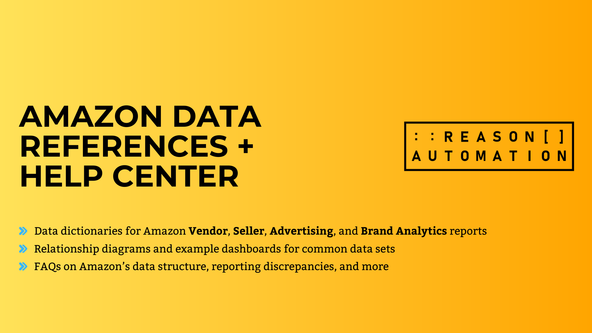Reason Automation Help Center -- Amazon data references and ...