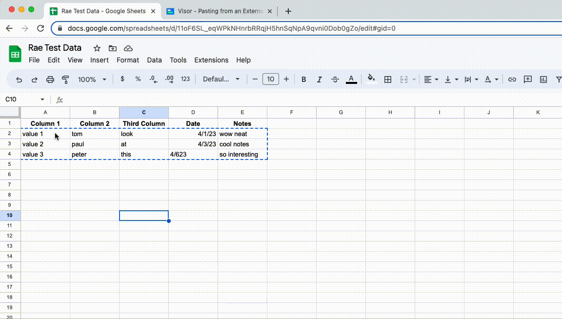 Importing Data From Spreadsheets Into Visor Visor
