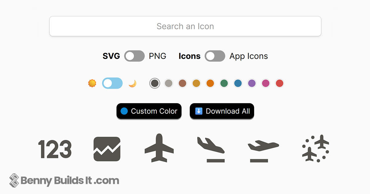 Notion Icons Gallery | Benny Builds It