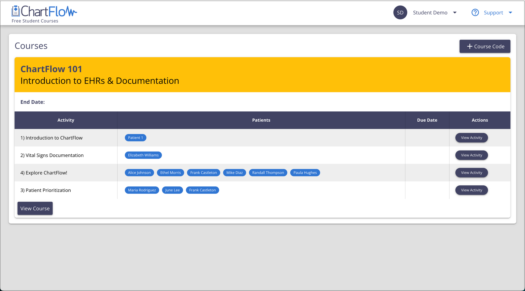 Free EHR Simulation Course for Students